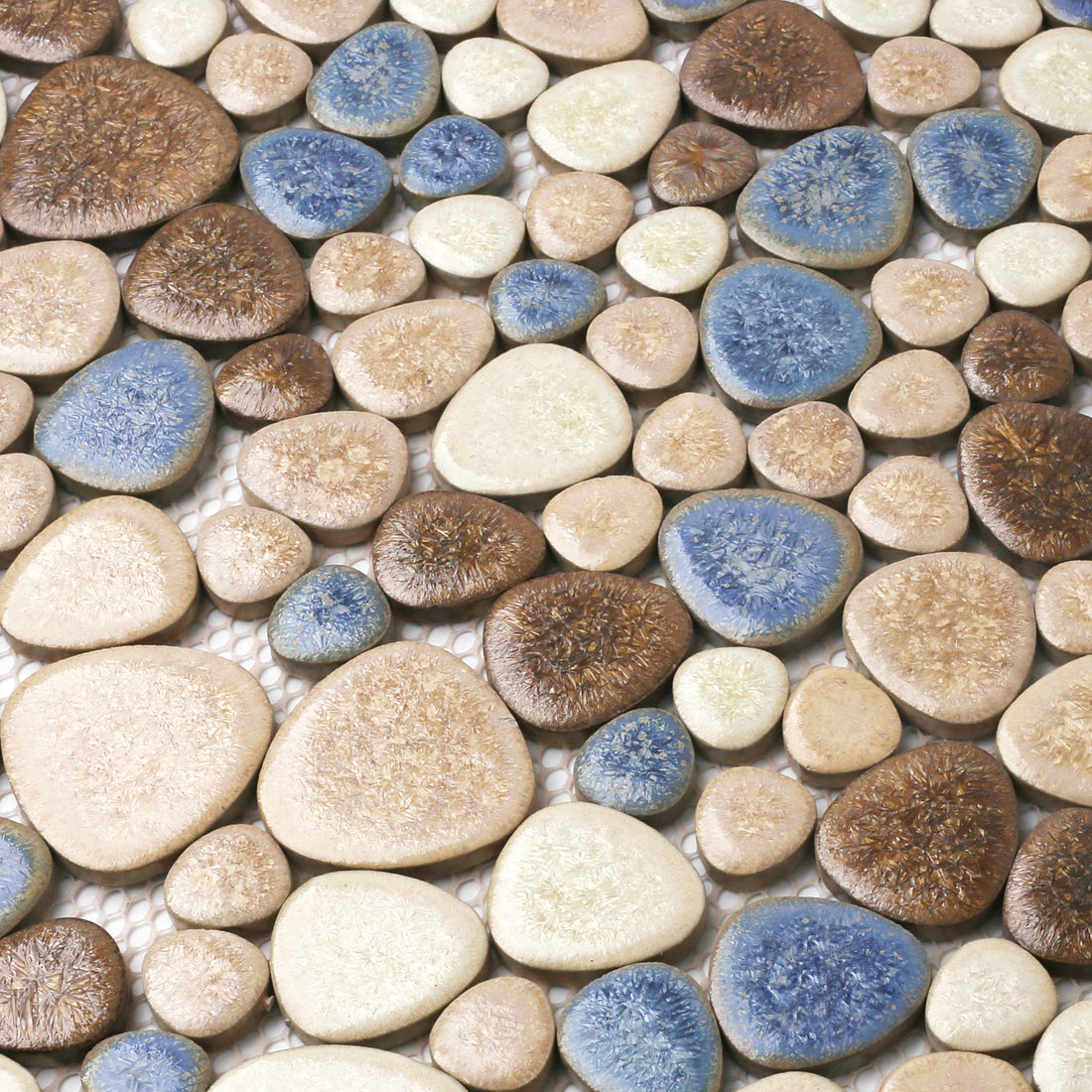 Parrotile Yosemite Matte Pebble Stone Shower Tile Extremely Non Slip