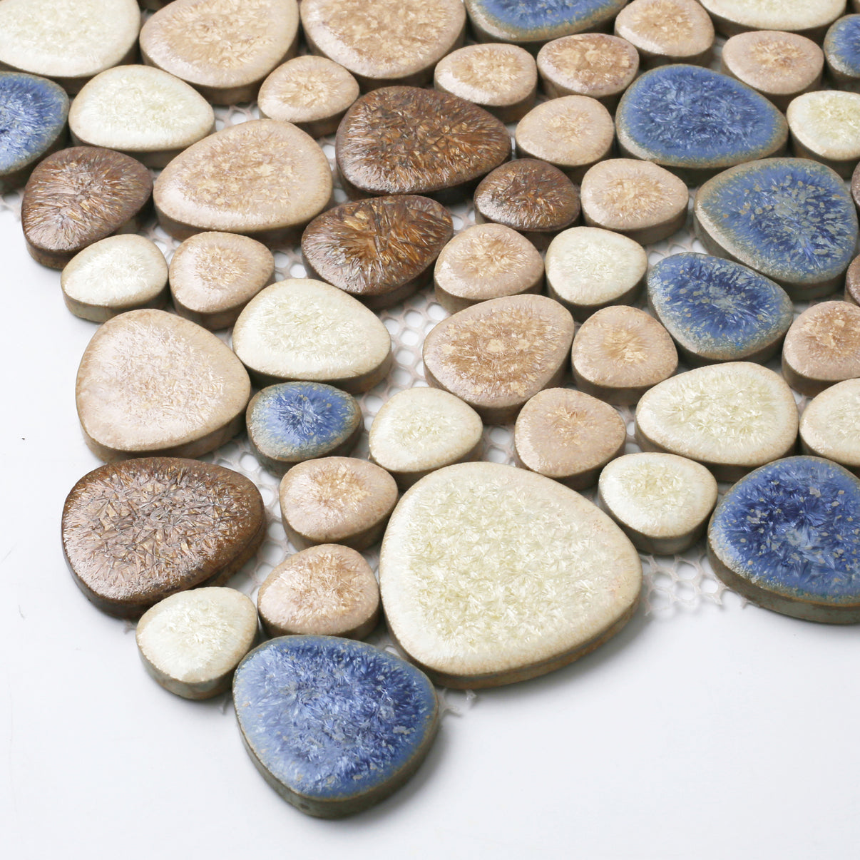 Parrotile Yosemite Matte Pebble Stone Shower Tile Extremely Non Slip